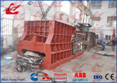 China Da tesoura horizontal da sucata do recipiente de Q43W-4000A controlo automático de aço do PLC da máquina de corte à venda