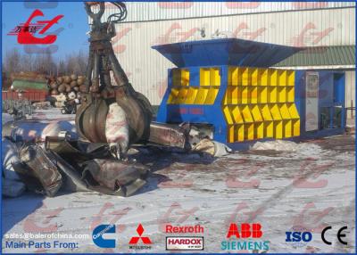 China Tesoura grande horizontal hidráulica da caixa da boca da máquina de corte da sucata da tesoura do recipiente da sucata de metal à venda