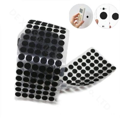 China OEM Black Heavy Duty Dia 20mm Hook And Loop Dots For Curtain for sale
