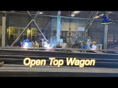 EN Standard Open Top Bulk Wagon Railcar 70t Load Wagons 80km/H