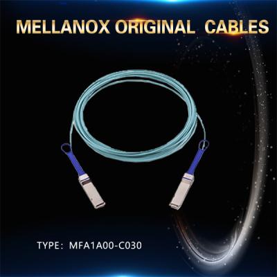 중국 활동적 광학 AOC 멜라녹스 100GbE 케이블 MFA1A00-C030 QSFP LSZH 30m 판매용