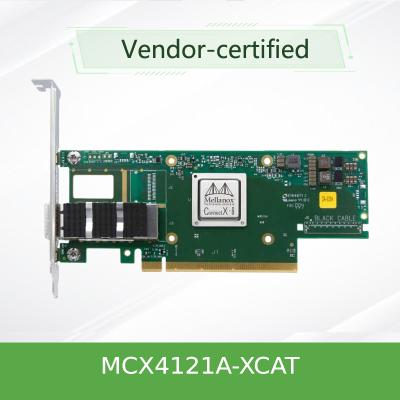 China MCX4121A-XCAT Mellanox Network Card 25Gb/S SFP28 QSFP28 Low Latency Flexible for sale