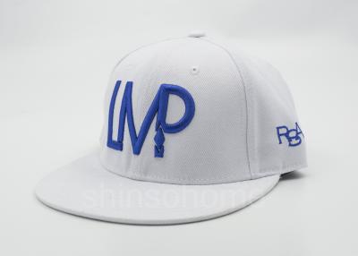 Cina Berretti da baseball acrilici bianchi di Snapback sei ricami personalizzabili del pannello unisex in vendita