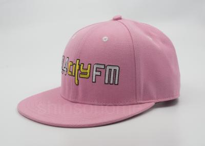 Cina piano ricamato rosa del berretto da baseball di Snapback di 58cm per la primavera/autunno in vendita