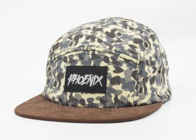 Cina Berretti da baseball stampati Camo dell'uomo regolabili con il bordo di Brown, logo della toppa in vendita