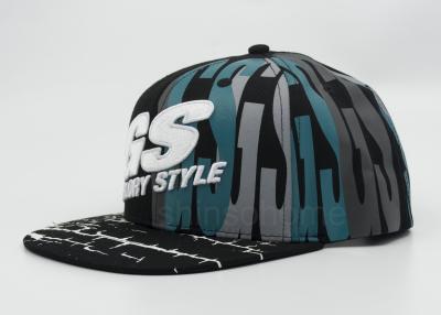 Cina La saia del cotone ha stampato lo Snapback del ricamo dei berretti da baseball 3D regolabile in vendita
