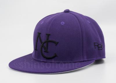 Cina il soffio 3D ha ricamato lo Snapback porpora del berretto da baseball per gli uomini/donne, OEM in vendita
