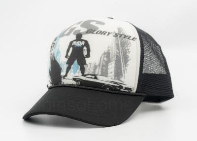 Cina 5 cappelli regolabili del camionista della maglia della schiuma del pannello che stampano il velcro del modello in vendita