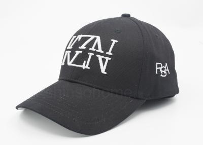 Cina Adatti il nero dei berretti da baseball misura ricamo 3D, cappello della saia del cotone in vendita