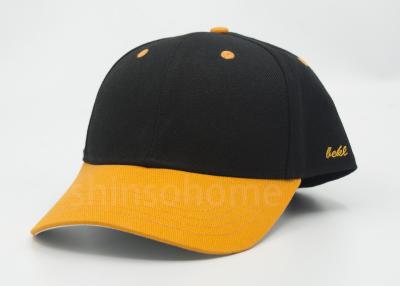 Cina Berretto da baseball nero normale 100% del cotone per le donne/uomini, visiera curva in vendita