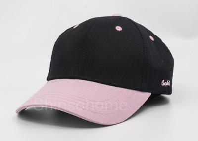 Cina I cappelli normali acrilici dei berretti da baseball delle signore 100% hanno personalizzato il nero con i rose 56 - 60cm in vendita