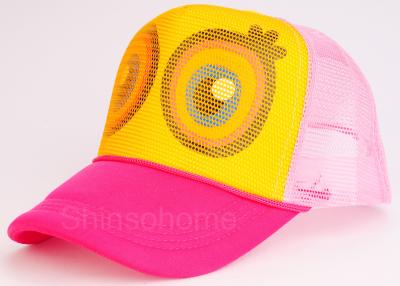 Cina Maglia variopinta 56 - 60cm regolabili del cotone della maglia di Snapback del cappello sveglio del camionista in vendita