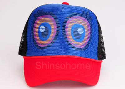 Cina Cappelli variopinti di sport del camionista della maglia del cotone della ragazza tessuti/etichetta di lavaggio in vendita