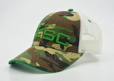 Cina 6 unisex rivestono i cappelli di pannelli del camionista della maglia di Camo regolabili per le donne/uomini in vendita