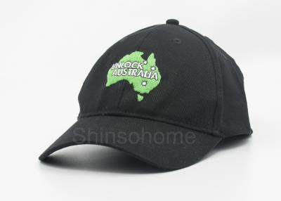 Cina L'acrilico di 100% ha curvato il nero 22 - a 23 pollici, un cappuccio dei cappelli di baseball di Flexfit del bordo di 6 pannelli in vendita