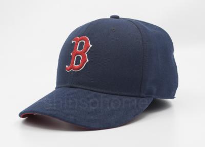 Cina Ricamo acrilico misura unisex blu scuro dei berretti da baseball 3D sei pannelli in vendita