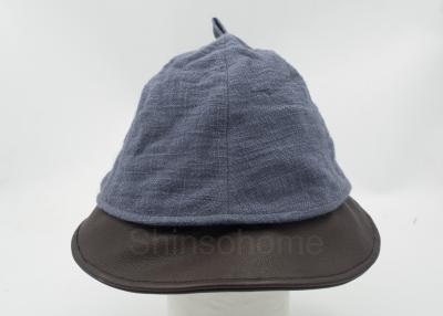 China El lino unisex enarboló el casquillo del sombrero del ornitorrinco con el borde, el azul y Brown curvados en venta