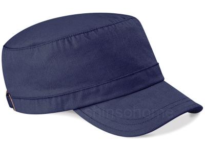 Cina Blu in bianco del cappuccio dell'esercito del cotone con il fermaglio del metallo, cappello dell'esercito degli uomini a 22 pollici in vendita