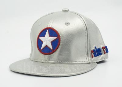 Cina stile hip-hop Bill del ricamo 3D del cappello piano di cuoio dell'unità di elaborazione, berretto da baseball di modo in vendita