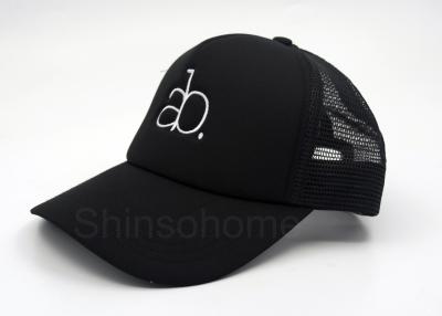 Cina Cappelli pieni del camionista della maglia del nero del cotone del pannello del nero cinque per gli uomini, Bill curvo in vendita