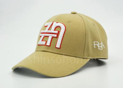 Cina Un funzionario 3D di 6 pannelli ha ricamato i berretti da baseball/cappelli personali con Bill curvo in vendita
