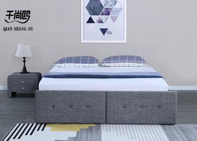 China Modern van de de stoffendruk van het stijllinnen van de de steunlade de opslag zacht bed Te koop