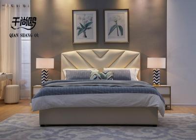 Chine Style européen grand tapissé de toile en cuir magnifique de lit à vendre