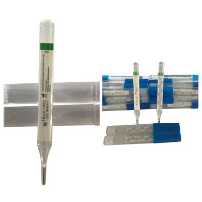 OEM Support Clinical Glass Mercury-free Scale Thermometer for Oral Rectal