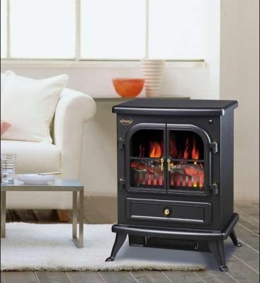 China calentador eléctrico de la chimenea con venta caliente interior del calentador de sitio del calentador estufa eléctrica teledirigida de las puertas ND-18E2 dos de la mini en venta