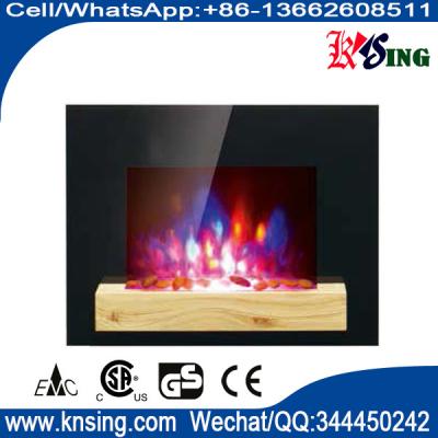 China efecto real de la llama de la chimenea de la caída montada en la pared de la pared, estilo colorido, luces LED, rojo, naranja, azul, EF561P/EF561K, calentador de espacio en venta
