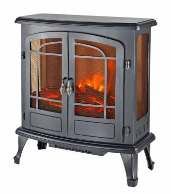 China 3 echaron a un lado decoración interior del hogar de la puerta doble del calentador de la estufa SF-28 de la llama real eléctrica del registro LED en venta