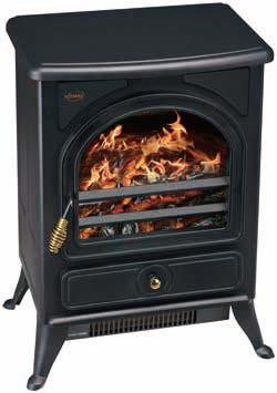 China electric fireplace heater 3D LED flame effect real log antique stove ND-187 freestanding black cast space room heater en venta