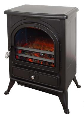 Китай electric fireplace heater 3D LED flame effect real log antique stove ND-187 freestanding black cast space room heater продается