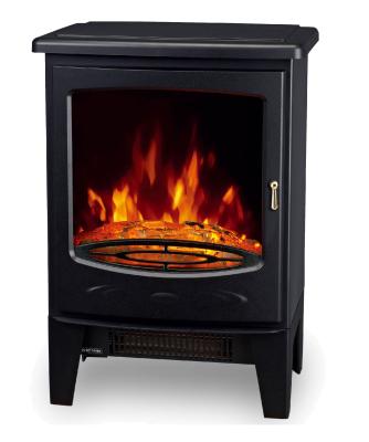 Китай electric fireplace heater ND-18D3PL log burning LED flame effect antique stove cheap space room heater black cast продается
