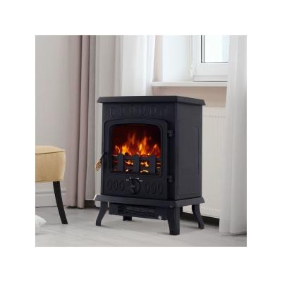 Китай electric fireplace heater 3D LED flame effect real log antique stove ND-188T freestanding black cast space room heater продается