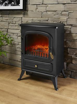 Китай electric fireplace heater ND-180M Metal housing antique stove cheap space heater indoor/room two door option продается