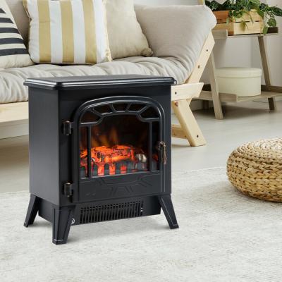China mini antique electric stove ND-186 fireplace space room heater log burning flame effect portable best sell en venta