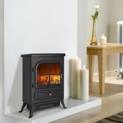 China electric fireplace heater log burning flame effect antique stove ND-18D1P cheap space heater indoor ROOM en venta