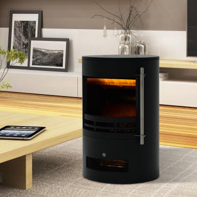 Китай freestanding electric fireplace heater 3D LED flame effect real log antique stove ND-189 black cast space heater продается