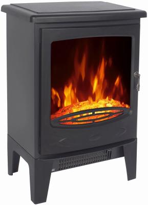 China electric fireplace stove ND-18D3PL log burning LED flame effect cheap space room heater black cast en venta
