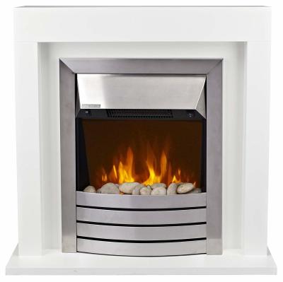 Китай electric fireplace suite British stove NDY-19ERI-E White MDF mantel remote control LED flame effect room heater продается
