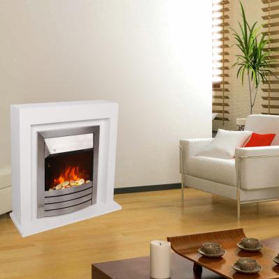 Китай electric fireplace suite stove heater NDY-19ERI-E White MDF mantel remote control LED flame effect room heater продается