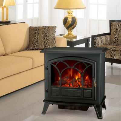 China Freestanding stove Electric Fireplace space room Heater big size ND-182M log flame effect LED White/RED housing en venta