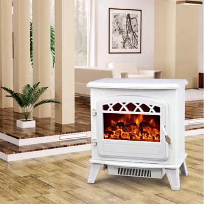 China registre el blanco eléctrico ardiente del electrica del chimenea de la estufa ND-181M de la chimenea de los fuegos del efecto de la llama en venta