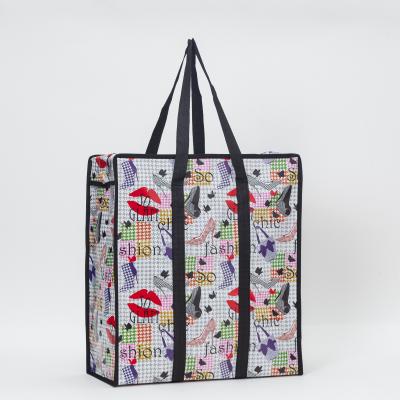 China Bolsas de compras de tejido no tejido con mango largo en venta