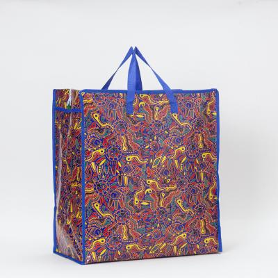 China Bolsas de compras de tejido no tejido con mango largo en venta