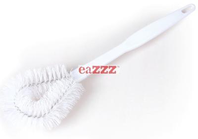 Cina Supporto di spazzola di plastica della toilette della spazzola con bianco di plastica del pulitore dell'orlo, strumento rizzato ovale di pulizia di spazzola della toilette in vendita