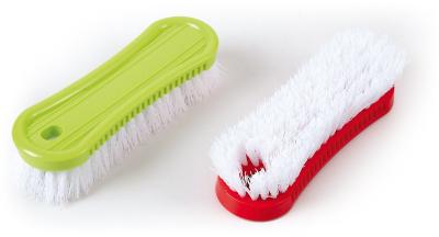 Cina Two Color Plastic Brush For Floor Cleaning With White PET Fiber in vendita