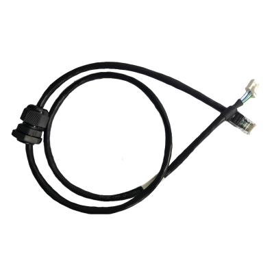 Cina Il nero 790mm dell'Assemblea CAT5E di RJ45 Crystal Head Industrial Wire Harness in vendita