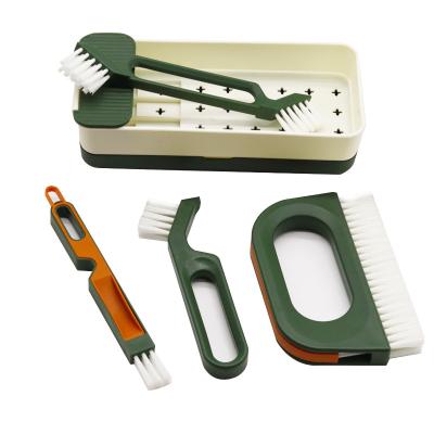 Cina Spazzola multifunzionale a crepe 4-in-1 Set Spazzola a crepe per pulizia della cucina in vendita